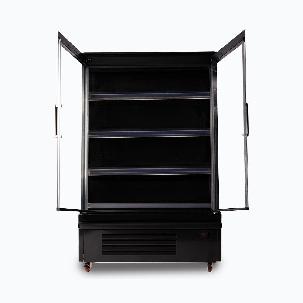 Semi Vertical Display Fridge - 938mm - 2 Doors - Hinged – Newhand Equipment