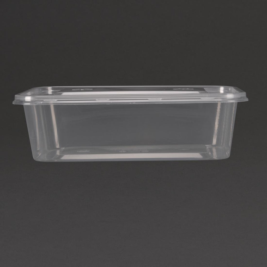 Fiesta Recyclable Microwave Plastic Container - 650ml with Lids (Box ...