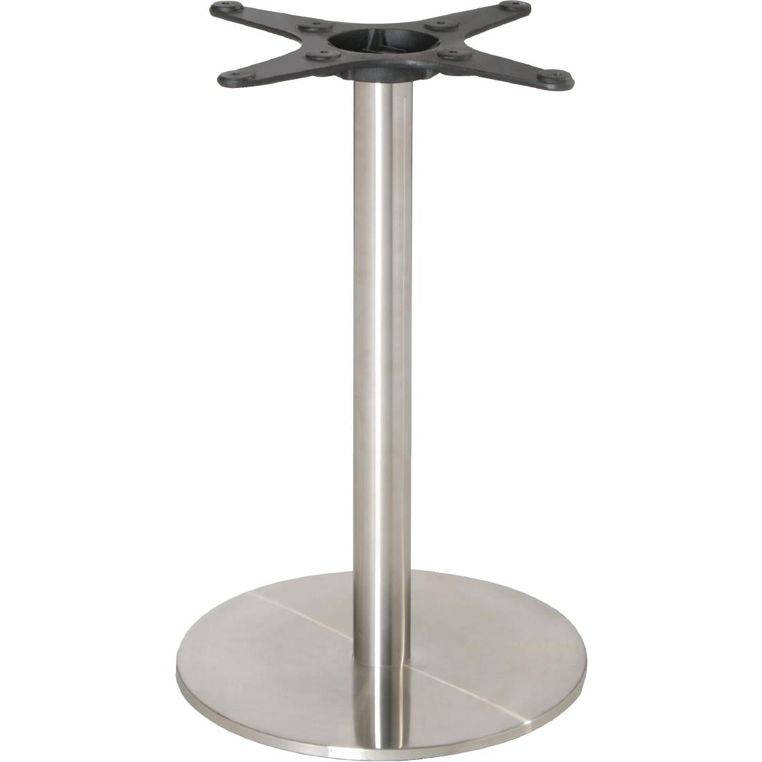 Bolero St/St Table Base Round ? 430x720mm – Newhand Equipment